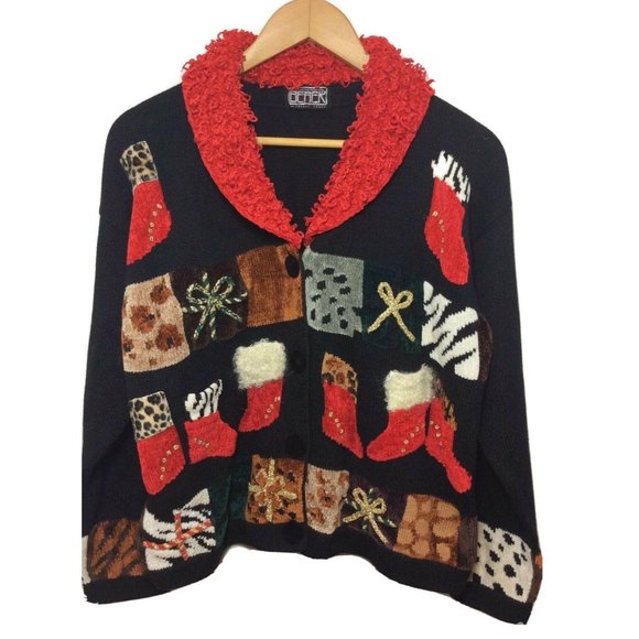 berek | Sweaters | Berek 2 By Takako Sakon Large Christmas Sweater ...